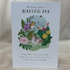 Wishing You A Beautiful Day - Greetings Card