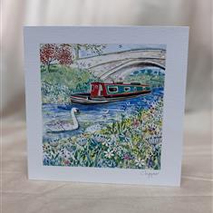 Canal - Greetings Card
